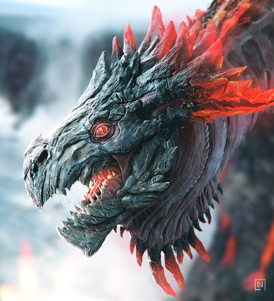 Final render of "WIP God of War Dragon" - ZBrushCentral