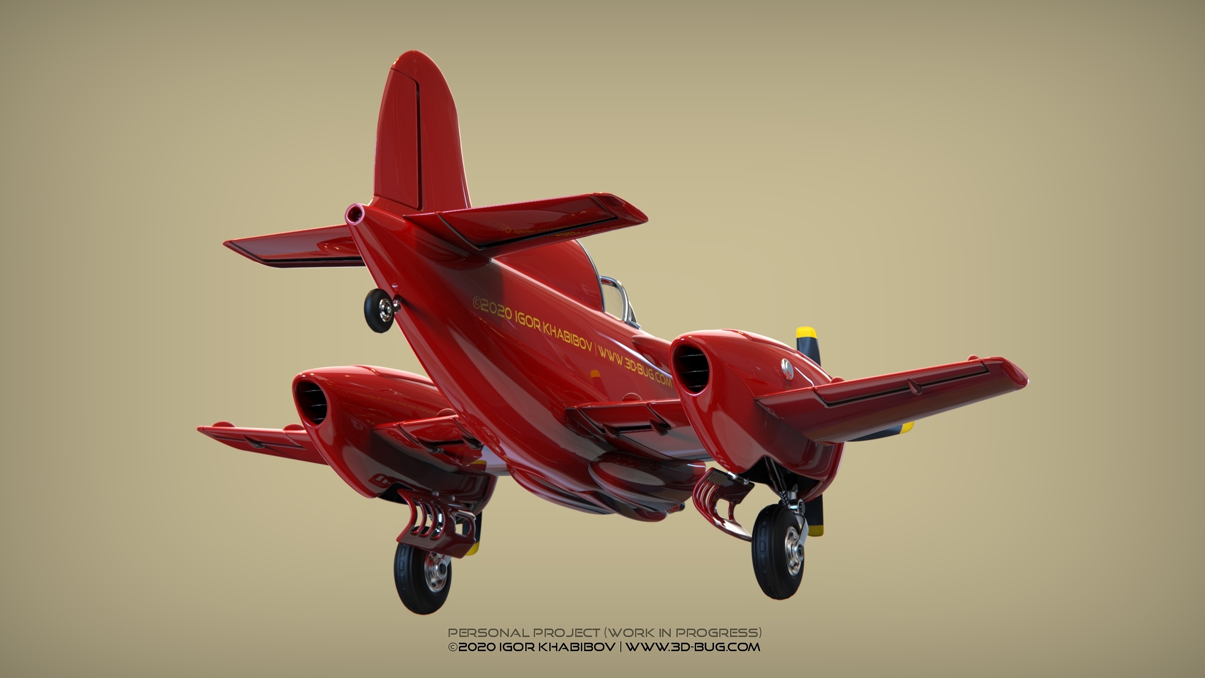 Fatty comic airplane - ZBrushCentral