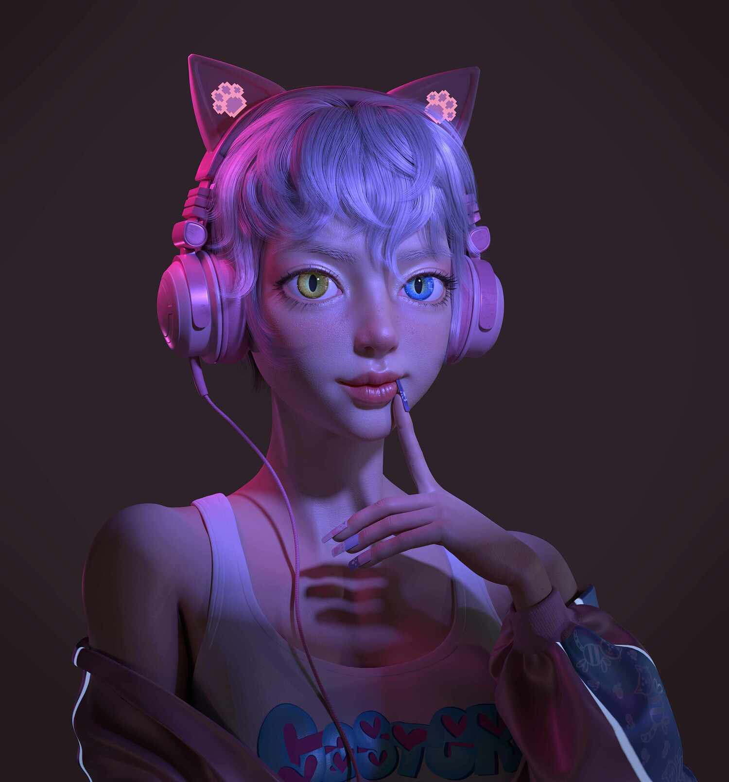 Devon Rex Girl - ZBrushCentral