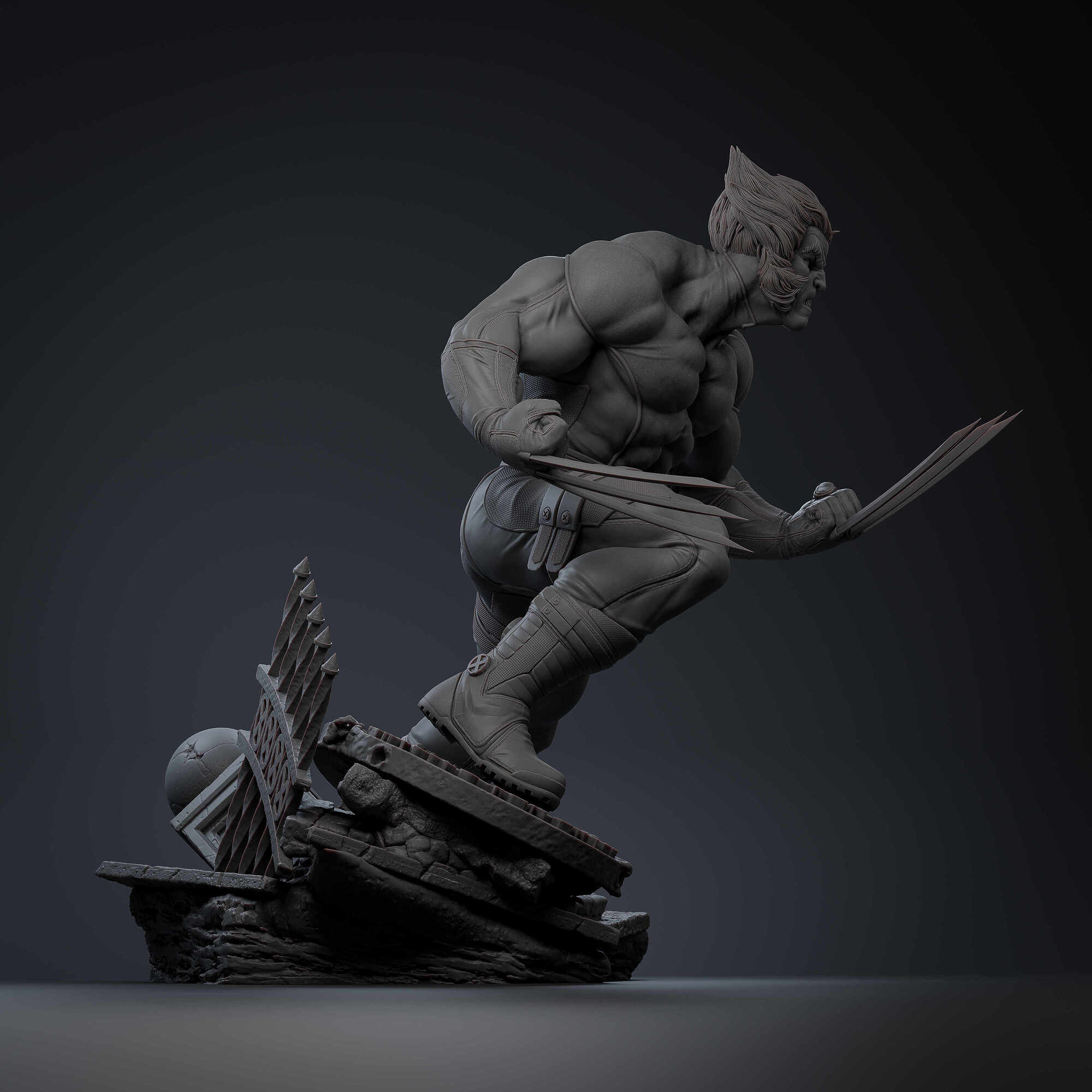 WOLVERINE CLAY RENDER FAN ART - ZBrushCentral