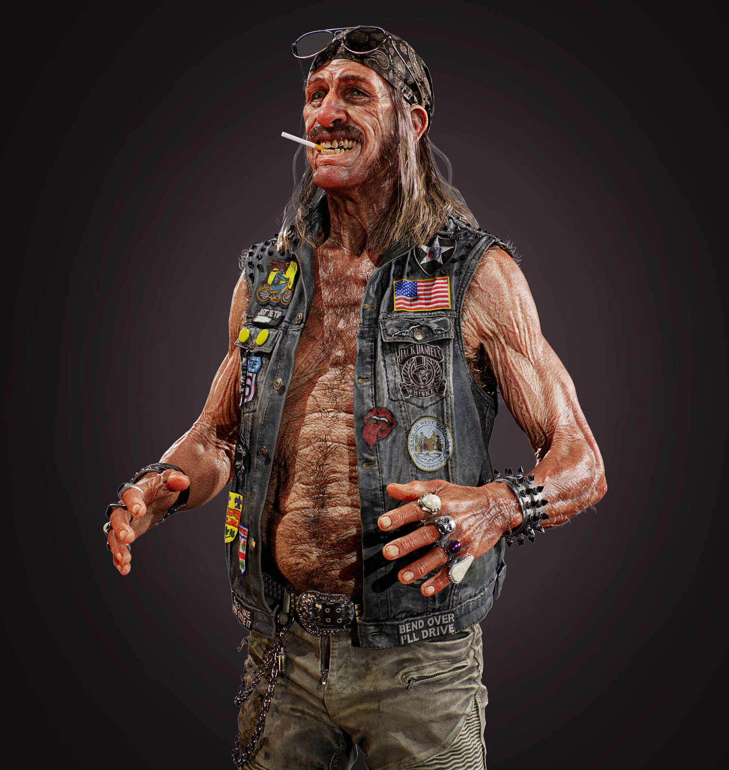 Ernie Ray Clementine from 'Scumbag' - ZBrushCentral