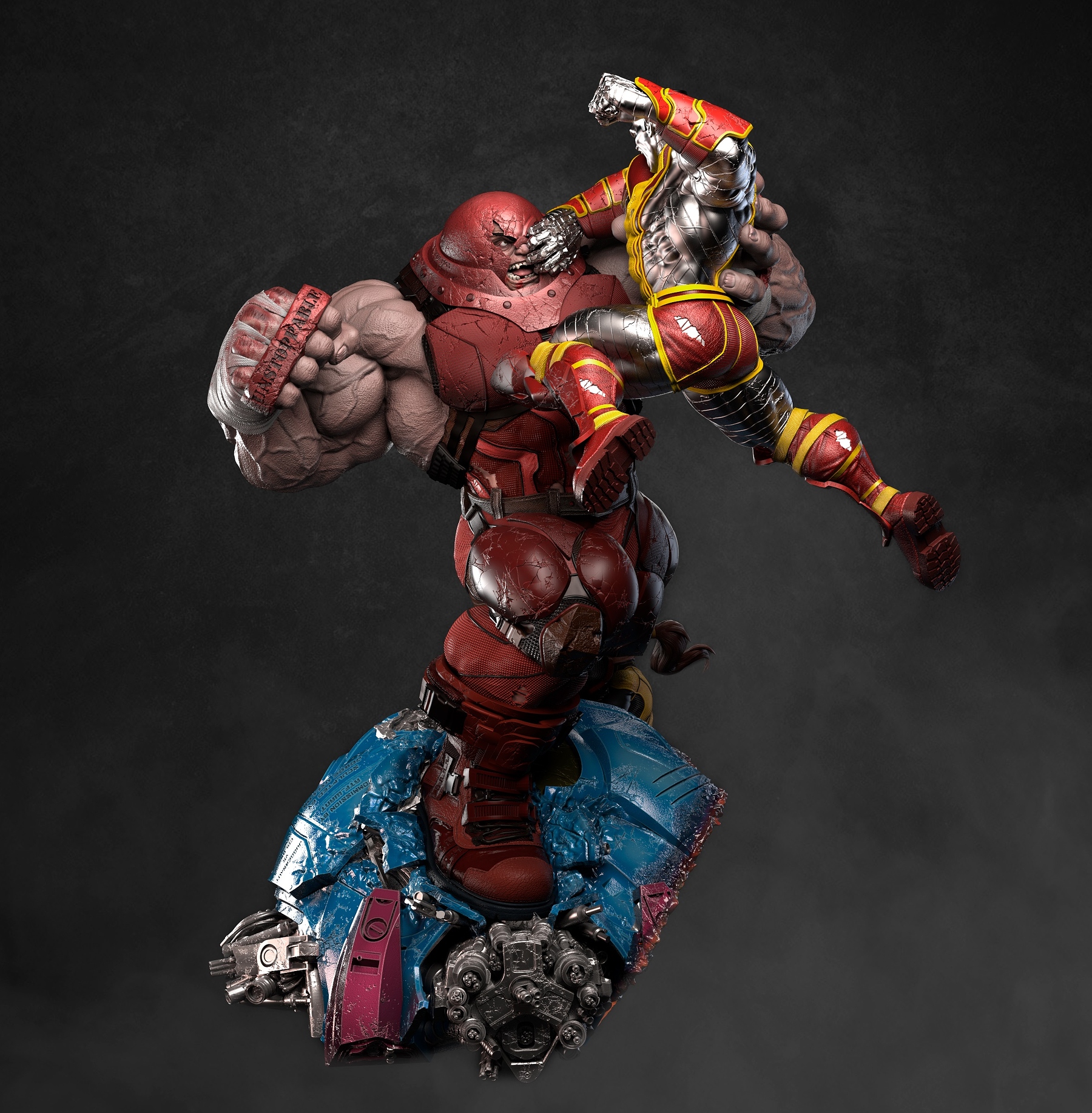 Juggernaut vs colossus - fan art (color renders) - ZBrushCentral