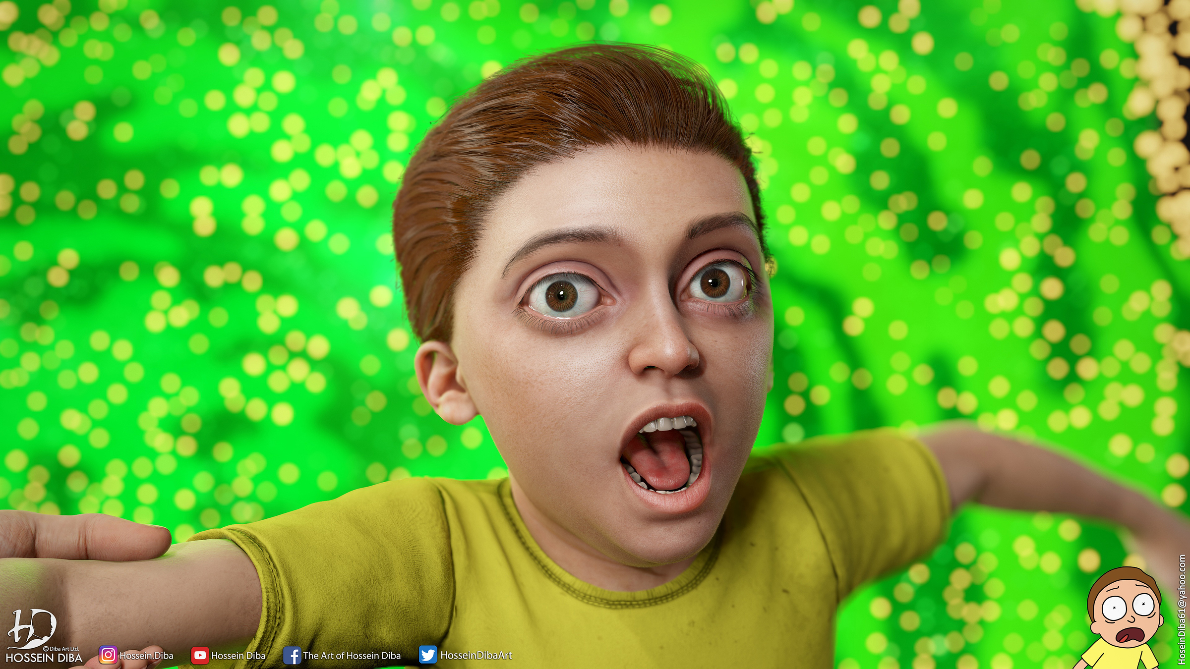 3D Model of Rick and Morty(Real time) - ZBrushCentral