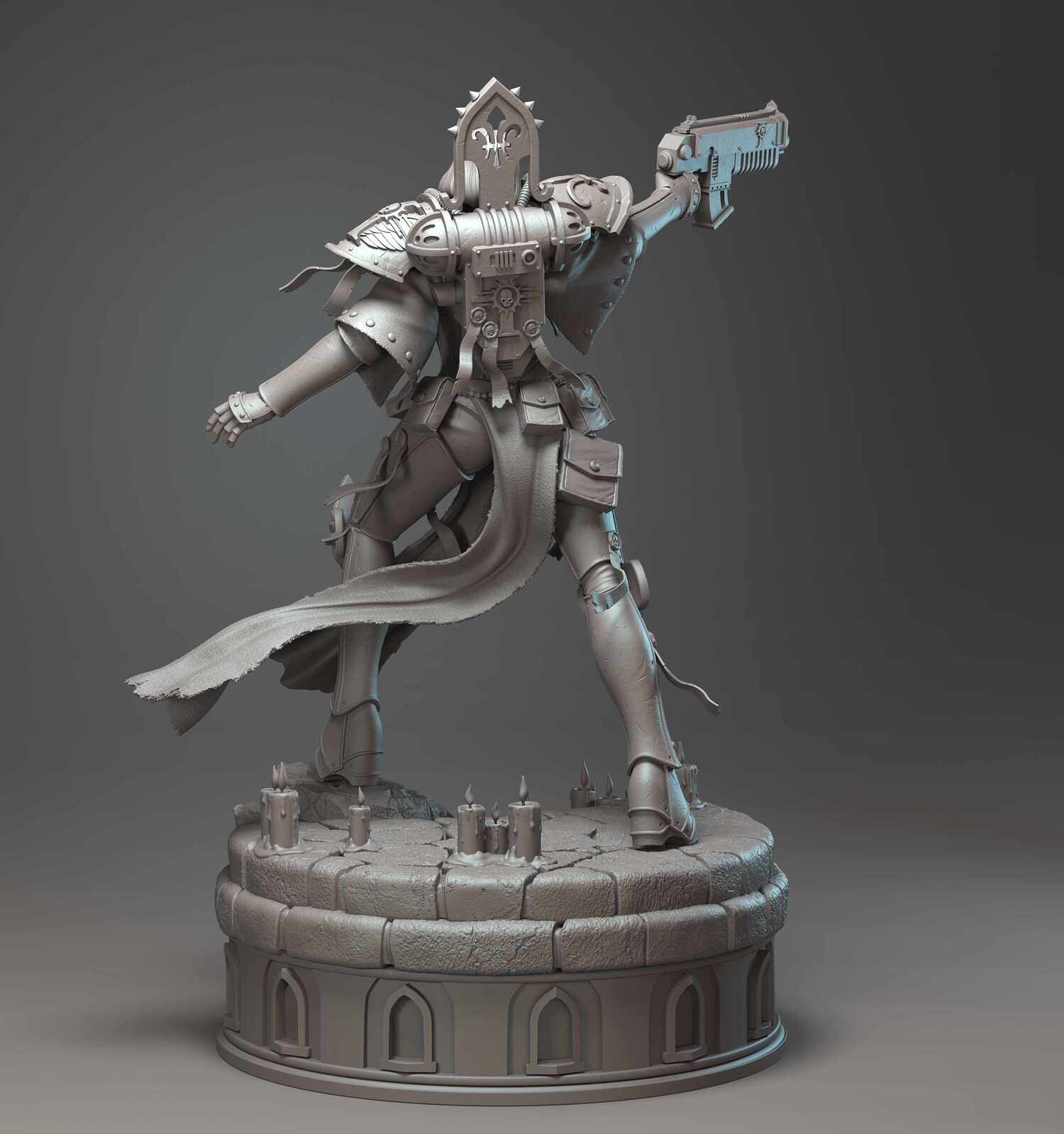 Sista - Warhammer40K collectible statue 1/6 - ZBrushCentral