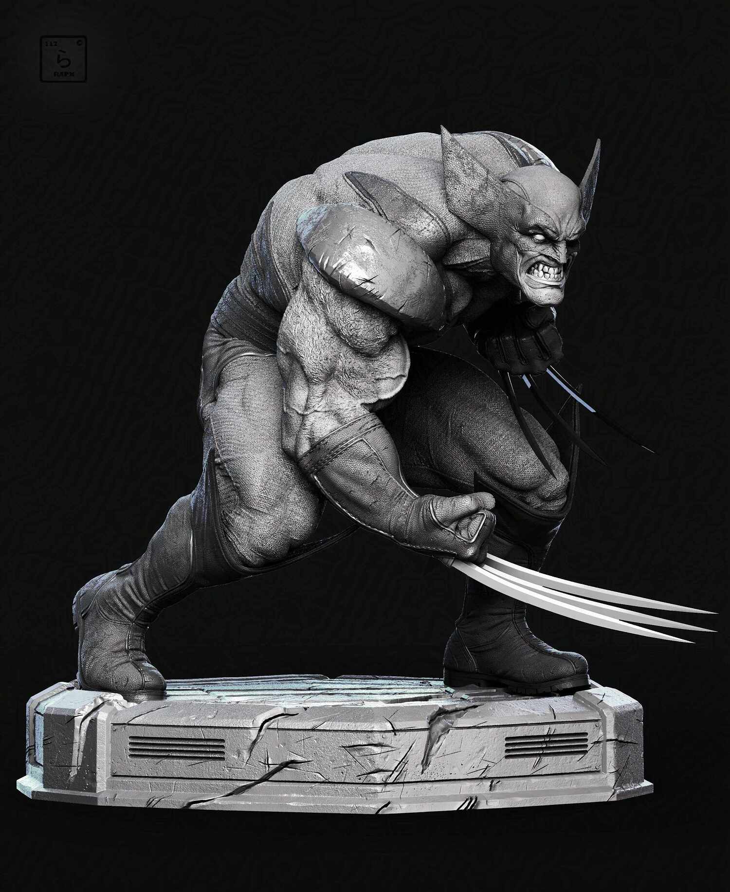 Wolverine: Berserker Rage Sideshow Collectibles Statue - ZBrushCentral