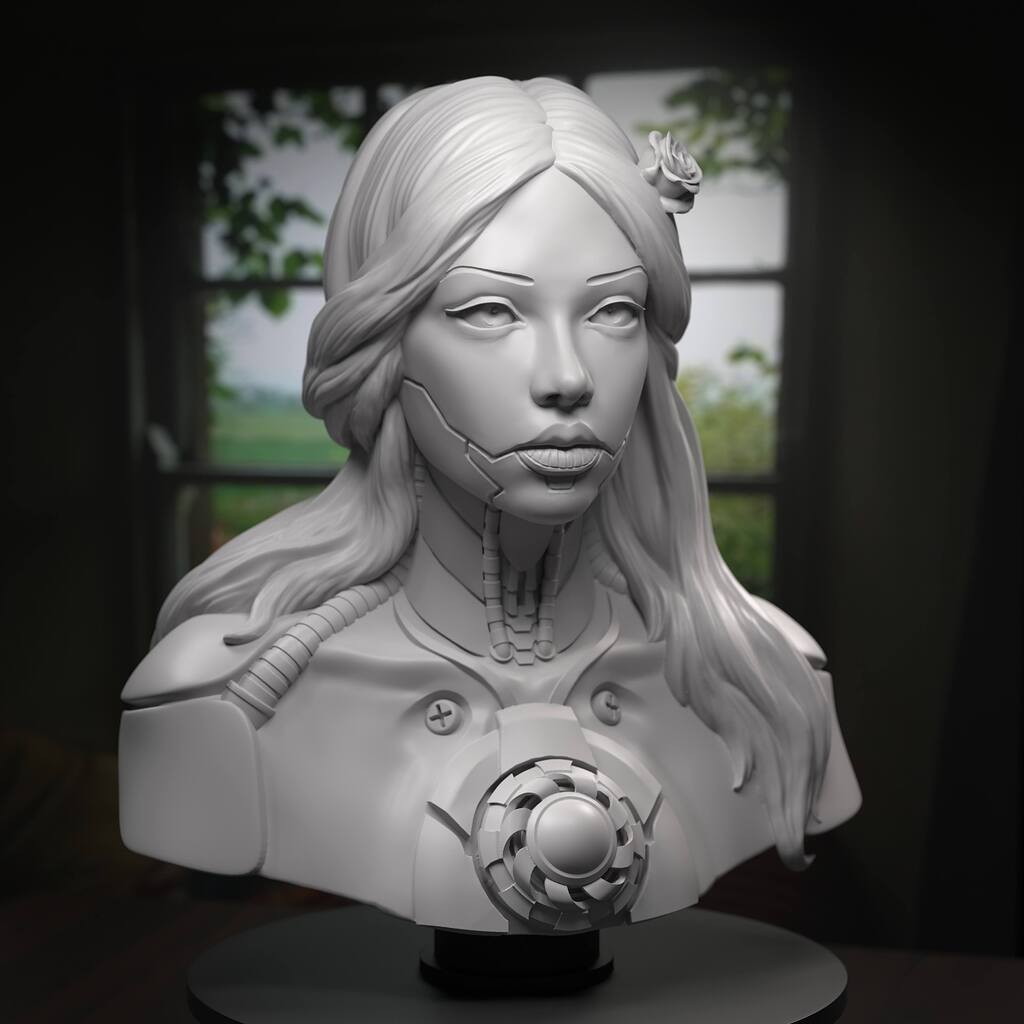 A.I.ko - Robo-Portrait - ZBrushCentral
