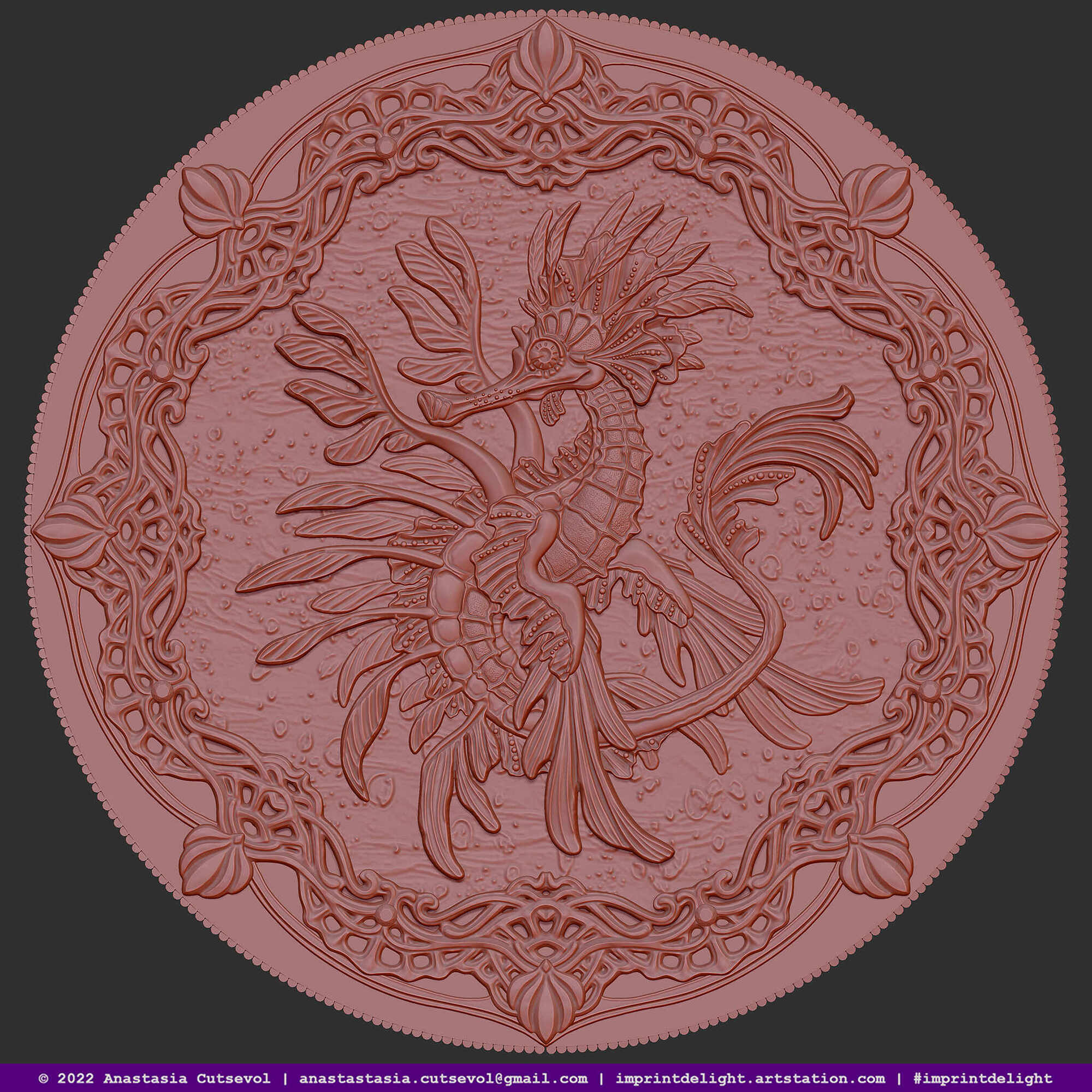 Sea Dragon Coin - ZBrushCentral