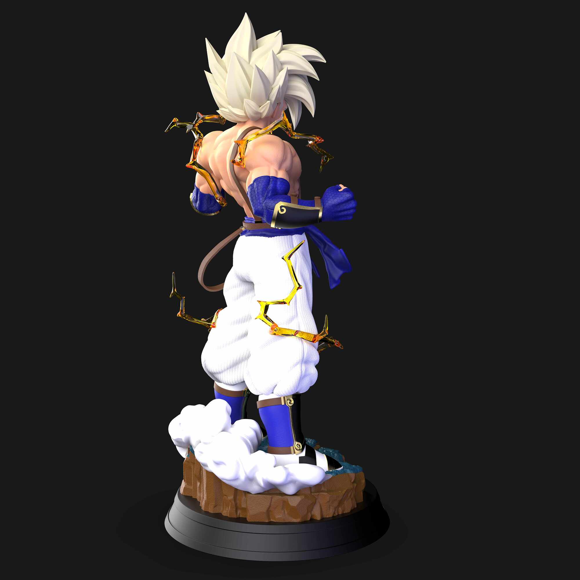 Goku Custom - 1:6 Figure fan art private commission - ZBrushCentral