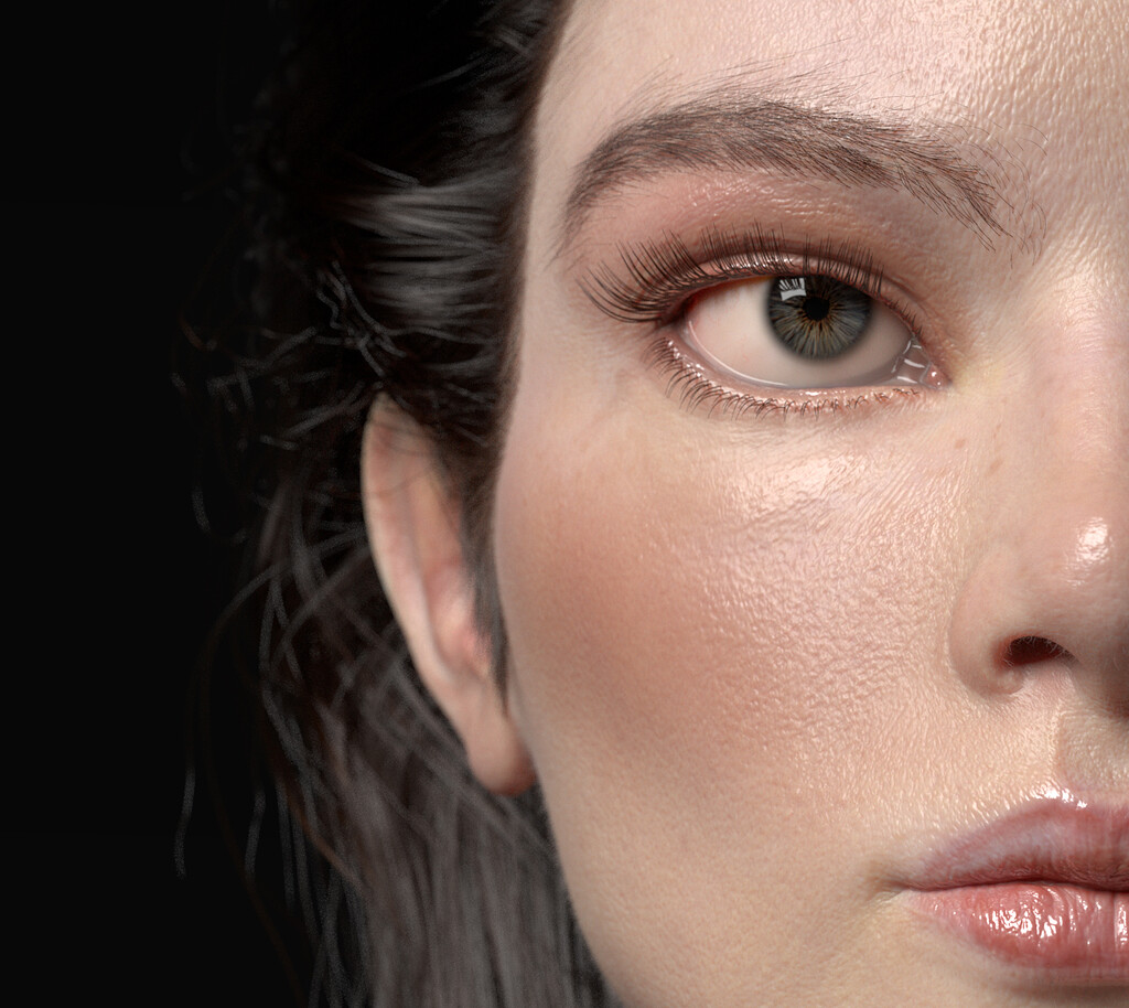 A girl with light makeup - ZBrushCentral