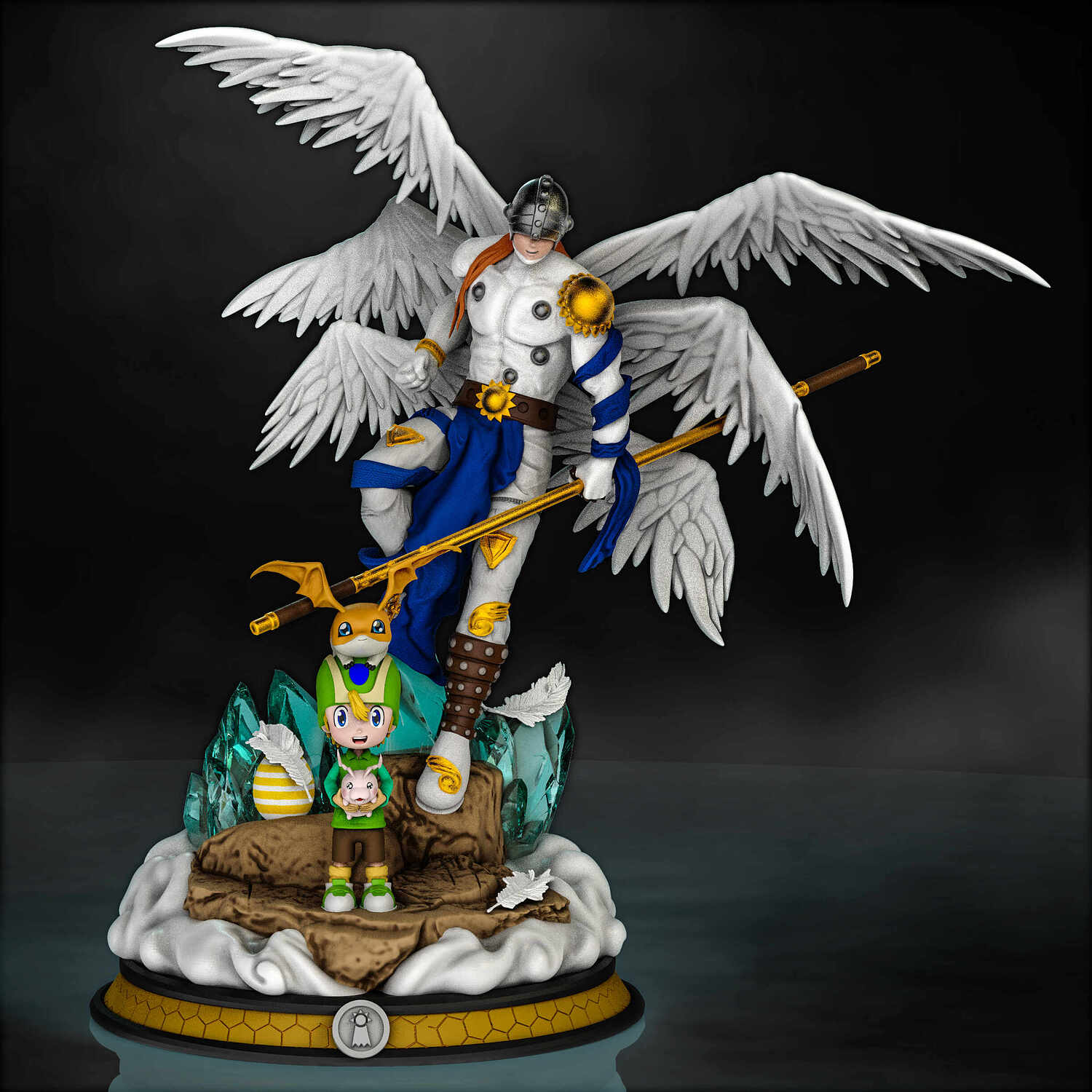 Tk & Angemon - Fan Art - ZBrushCentral