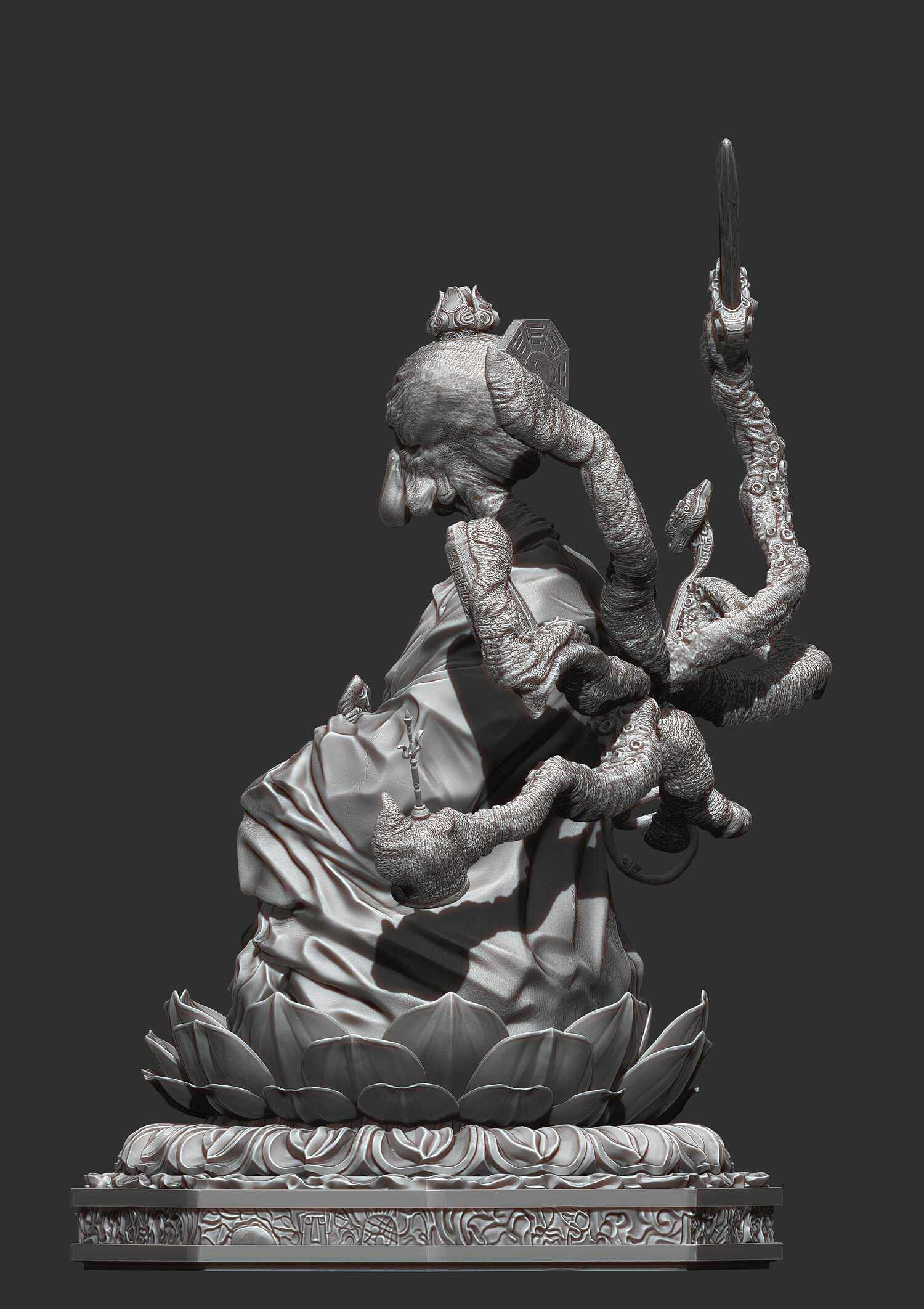 Eight-Armed Lord Octopus the Great - ZBrushCentral
