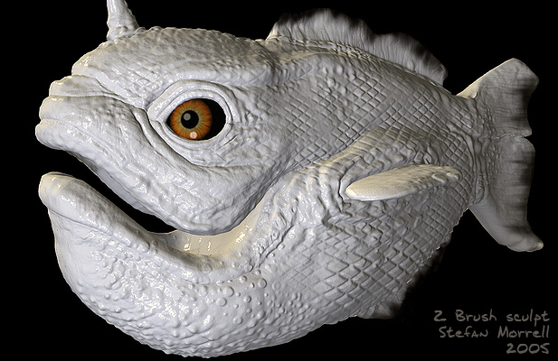 Detailing a fish in ZB - ZBrushCentral