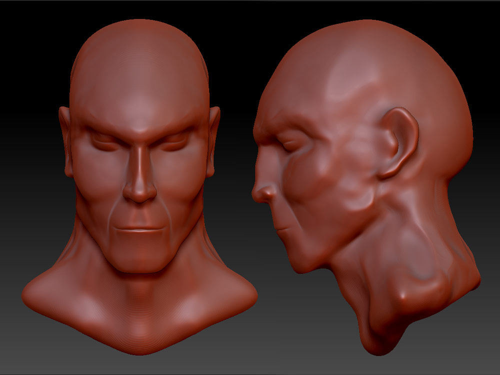"Brute" -Exaggerated Head- First Sculpt! Yay! - ZBrushCentral
