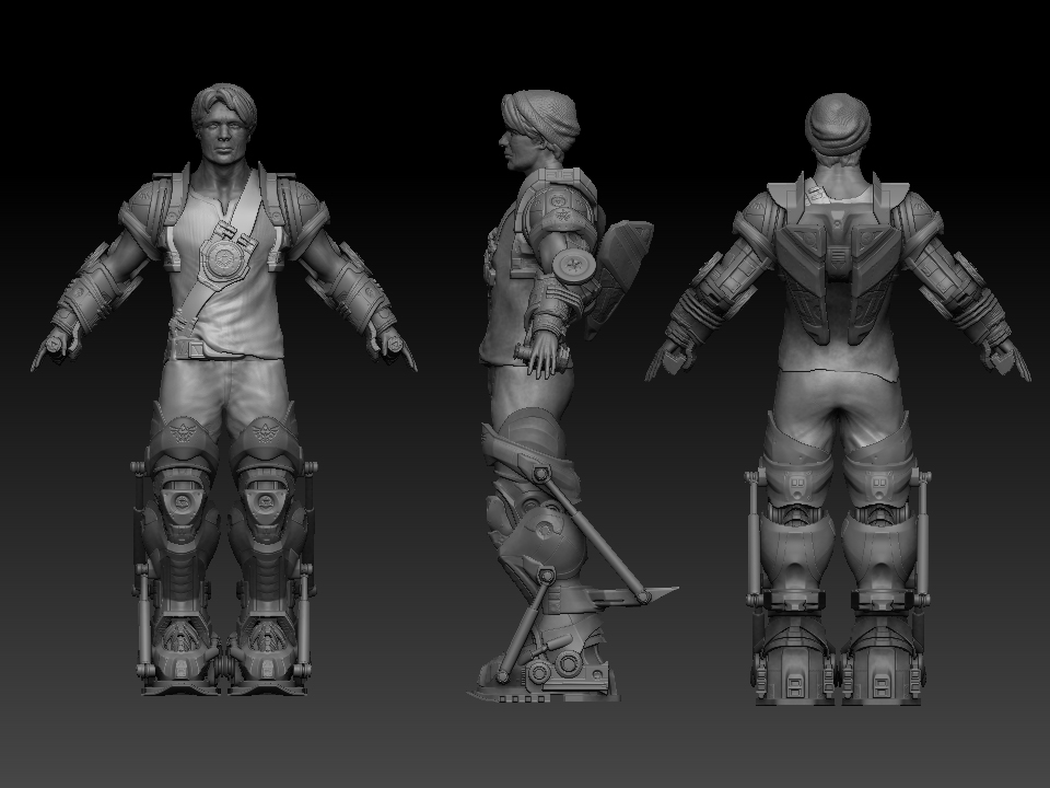 Link to the Future - game character -cleankid - ZBrushCentral