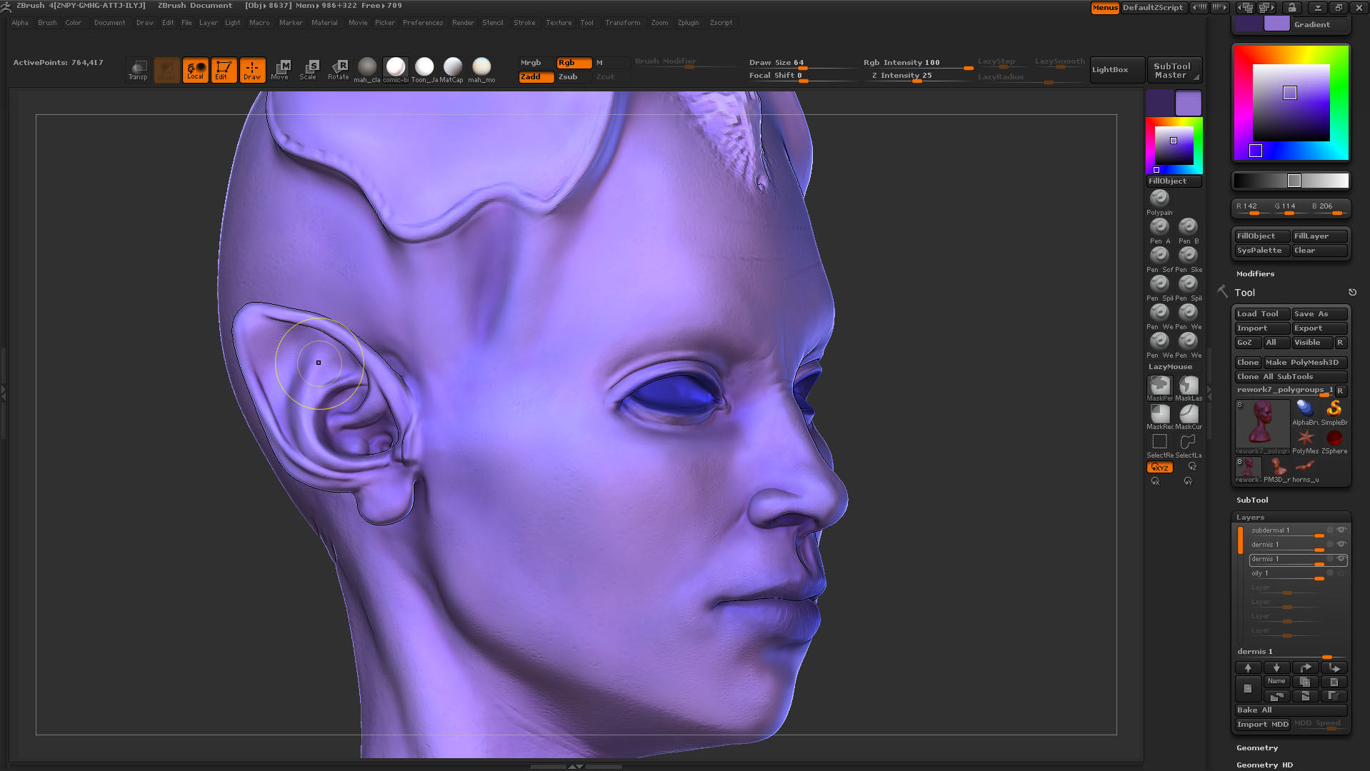 Z4: Layers, Polypaint, HD and Materials Problems - ZBrushCentral