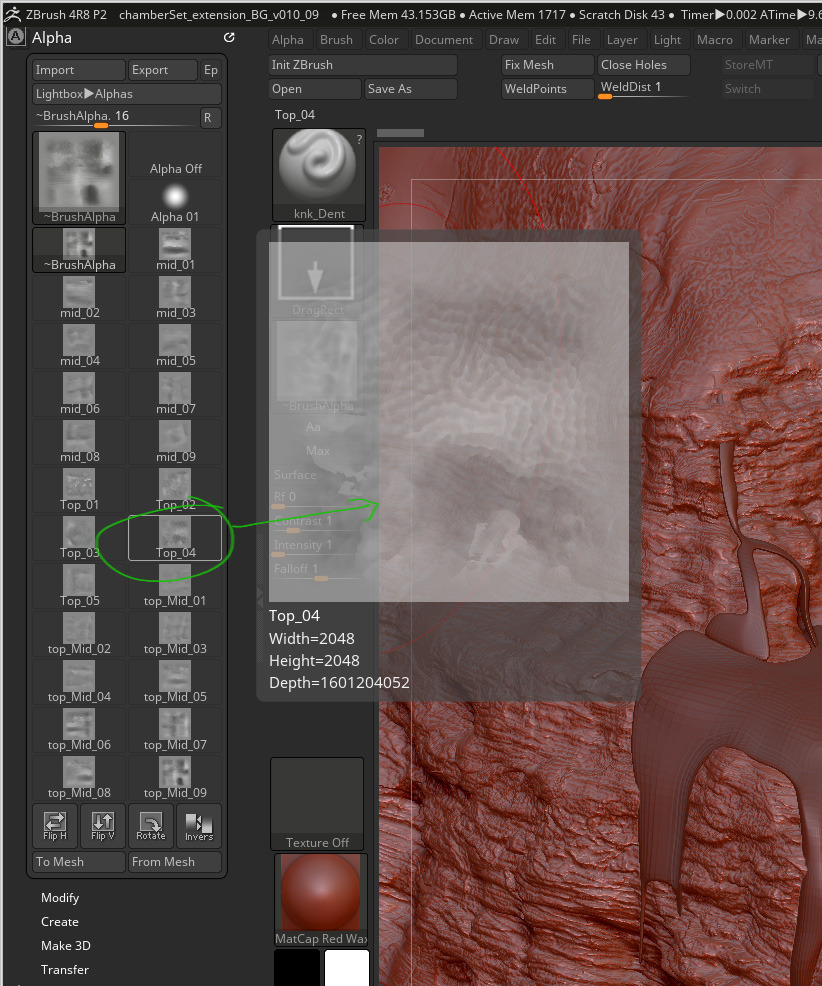 alpha preview palette opacity - ZBrushCentral