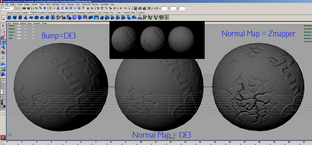 ZMapper vs Tools ZB Displacement and Normal Map function - ZBrushCentral