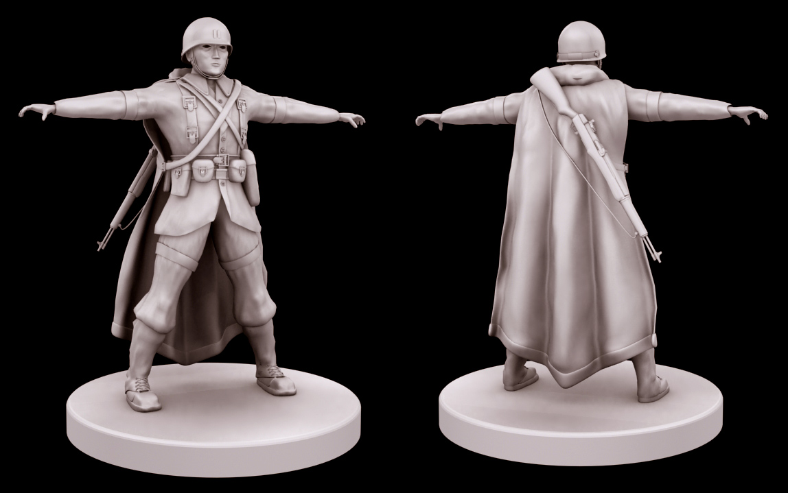 WIP - US ww2 Soldier - ZBrushCentral