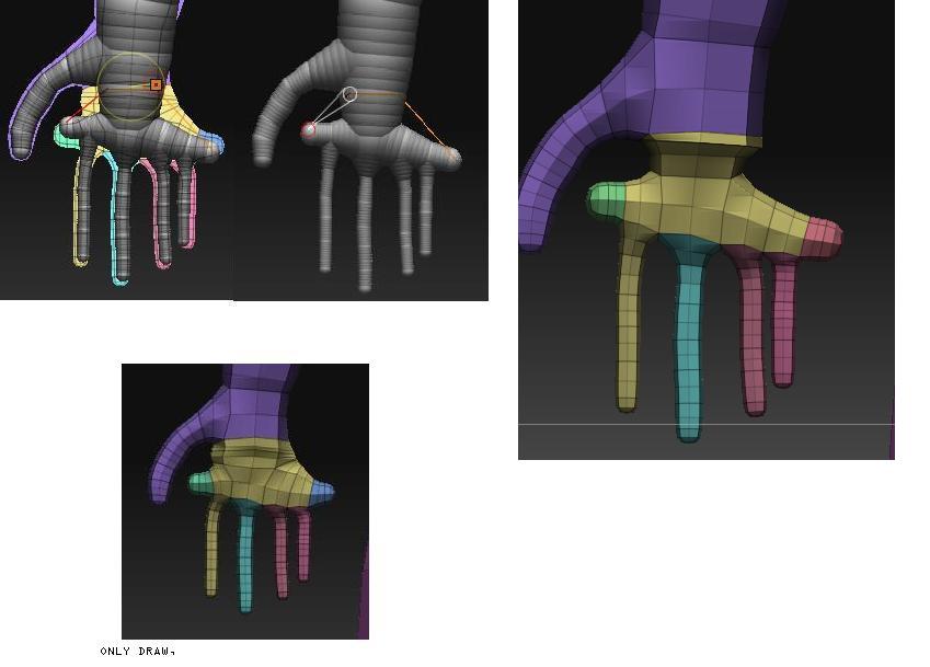 "Birth" tutorial - ZSphere hands - ZBrushCentral