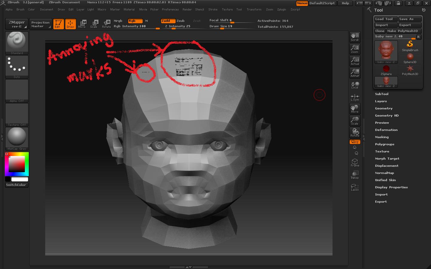 display problem in after retopologizing - ZBrushCentral