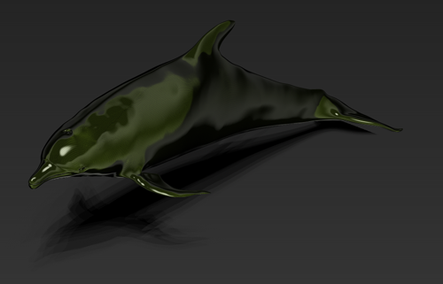 Dolphin WIP-Sculpt from polysphere - ZBrushCentral
