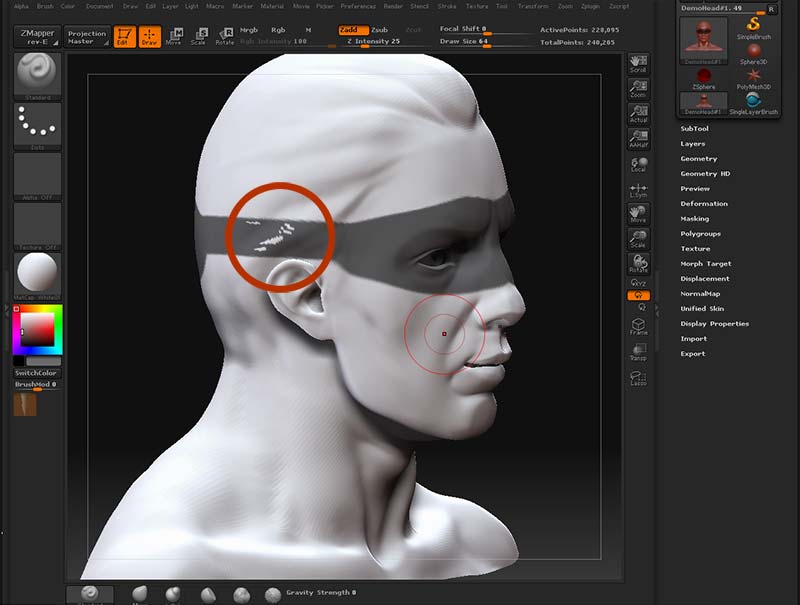 Projection Master Double Sided leaves edges - ZBrushCentral