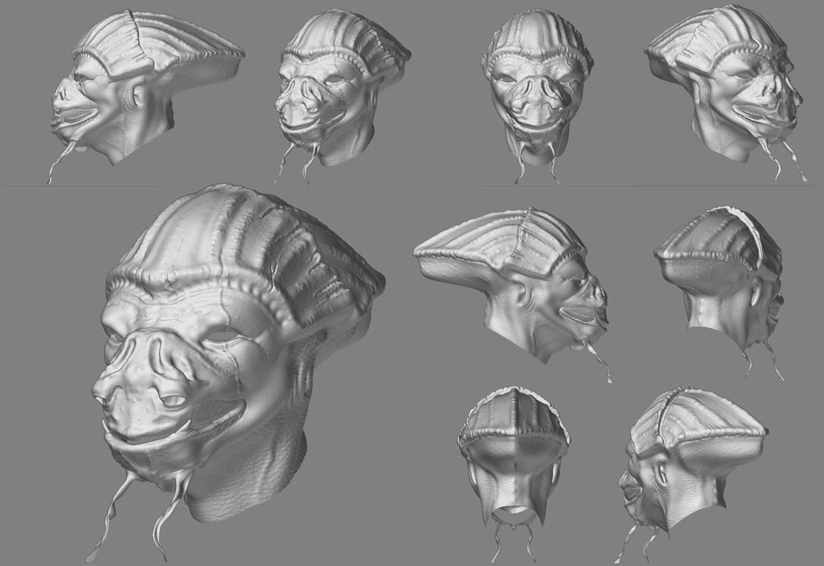 Alien Head (WIP) - ZBrushCentral