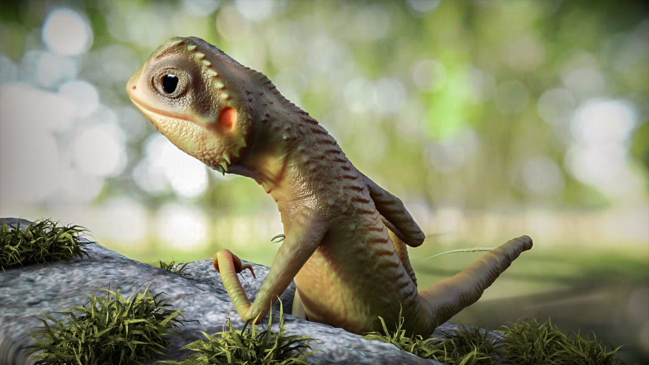Garden Lizard # Z brush Sculpting# Rendered in Autodesk Maya ...
