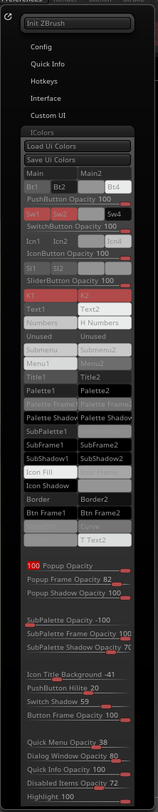 alpha preview palette opacity - ZBrushCentral