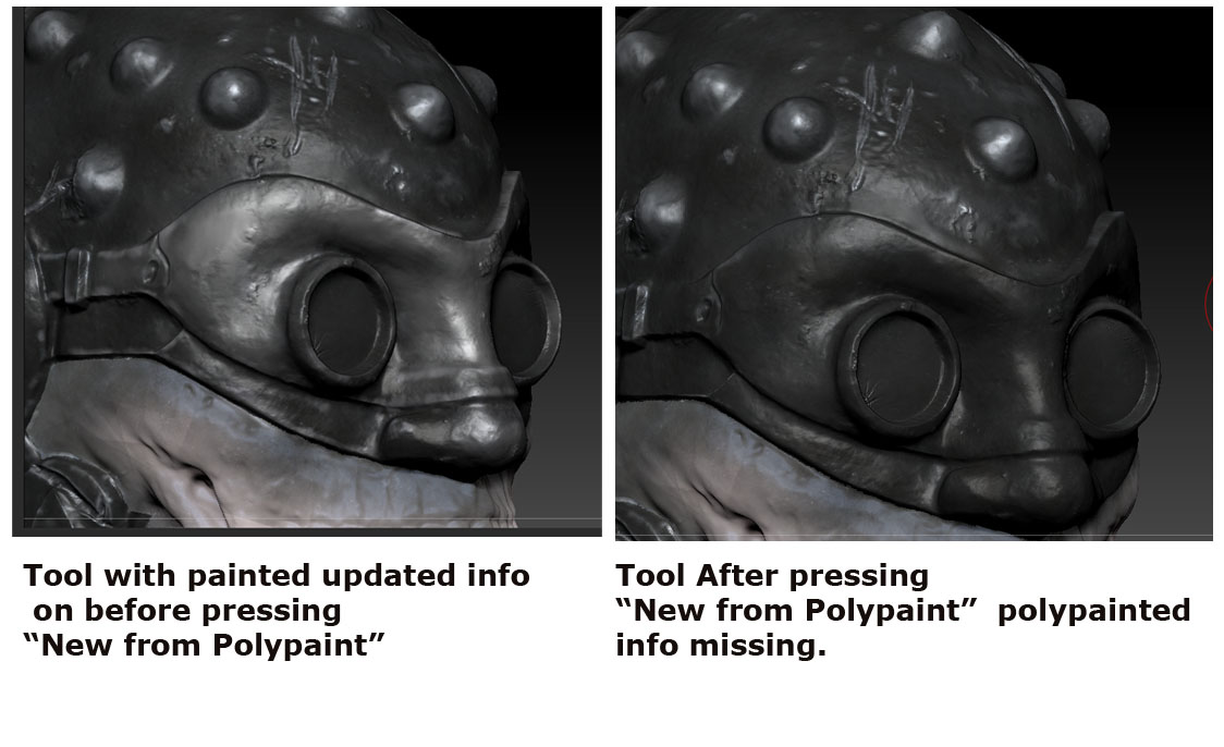 "New-from Polypaint" not showing updated information - ZBrushCentral