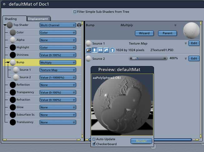 bump material - ZBrushCentral