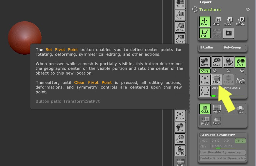 "Snapping" subtools? - ZBrushCentral