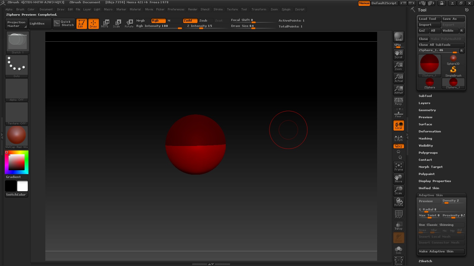 Z4 ZSphere skinning question. - Answered - ZBrushCentral