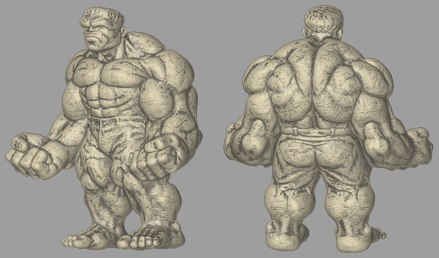 hulk and hellboy in jade - ZBrushCentral