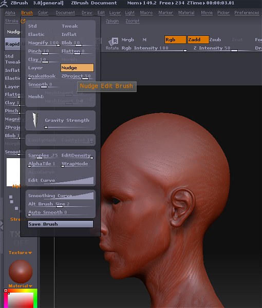 Nudge tool in ZB3? - ZBrushCentral
