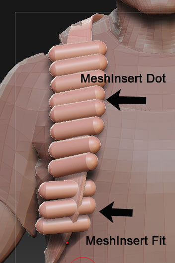 Q: Fine control over Mesh Insert (Fit or Dot)? - ZBrushCentral