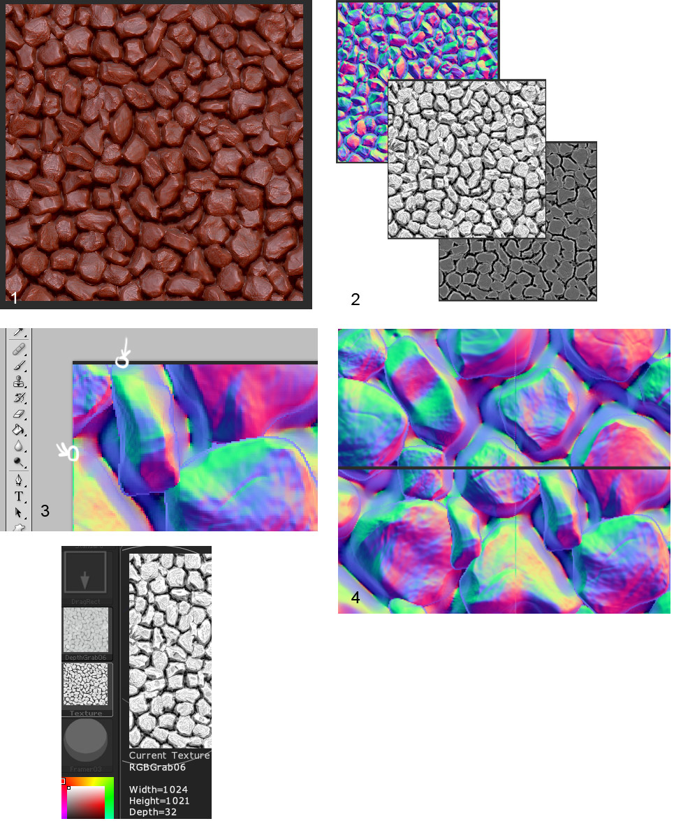 Seamless textures, export with bug - ZBrushCentral