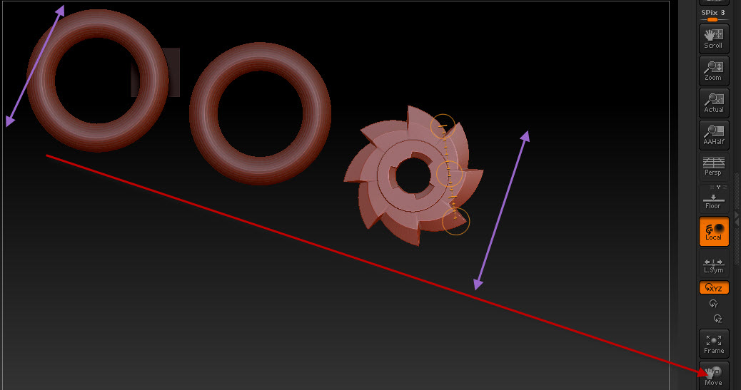 How to move Subtools? (answered) - ZBrushCentral