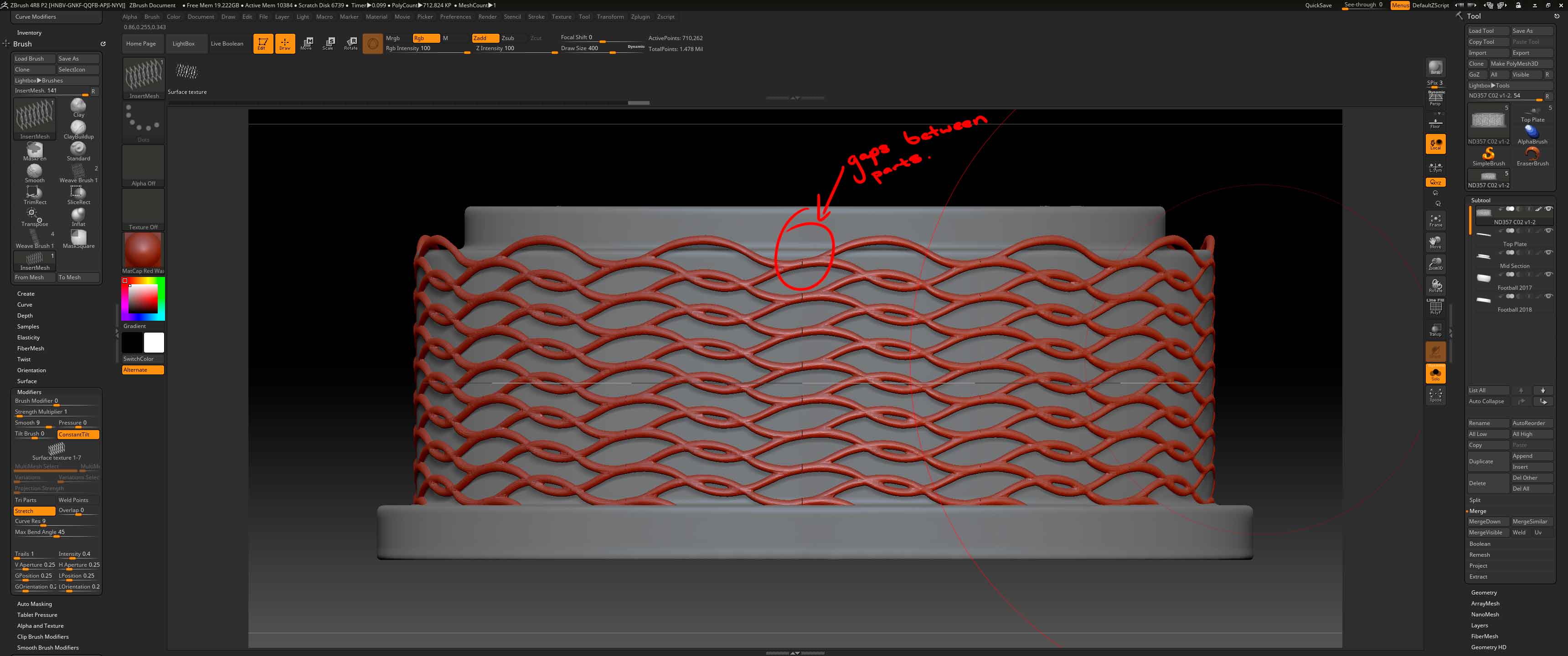 IMM Brush Weld Points Issue - ZBrushCentral