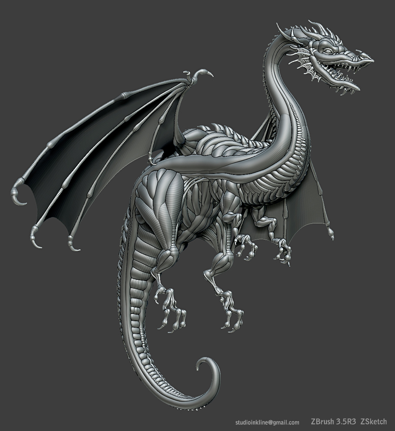 ZSketch Dragon - ZBrushCentral