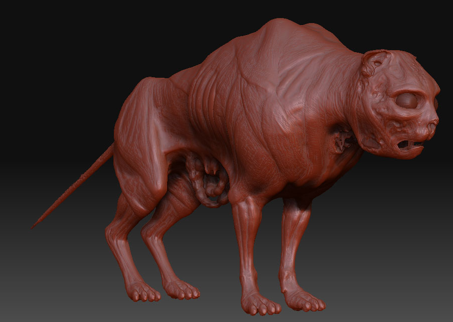 WIP: Zombie Cat - ZBrushCentral