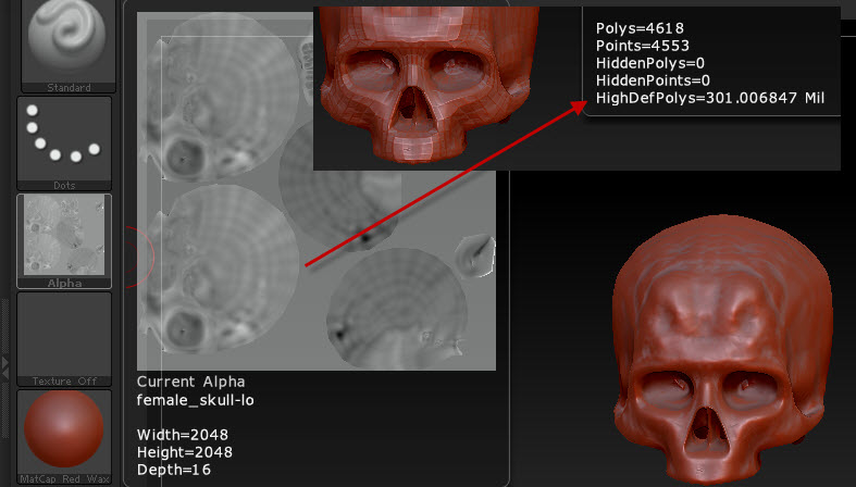 Creating displacement maps on tools with more than 16 million polys - ZBrushCentral