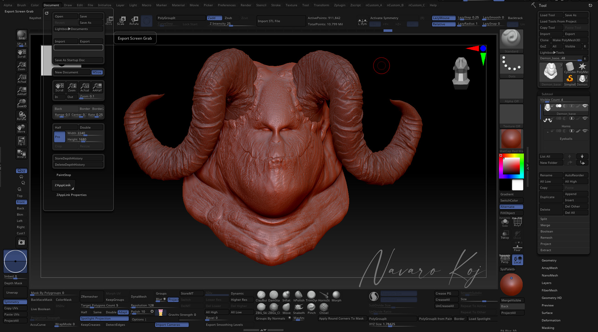 Demon Zbrush Sculpt Zbrushcentral