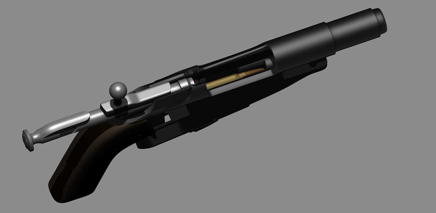 Modified Mosin Nagant Obrez - Star wars style - ZBrushCentral