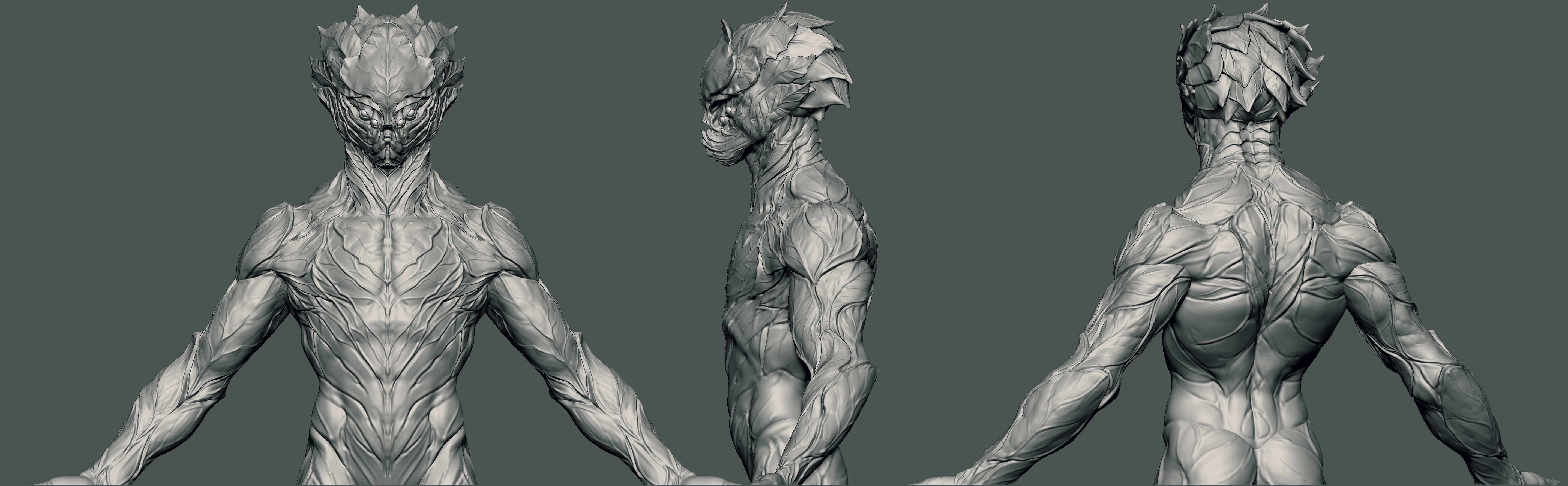 Stellaris Plantoid Creature - Fan Art - ZBrushCentral