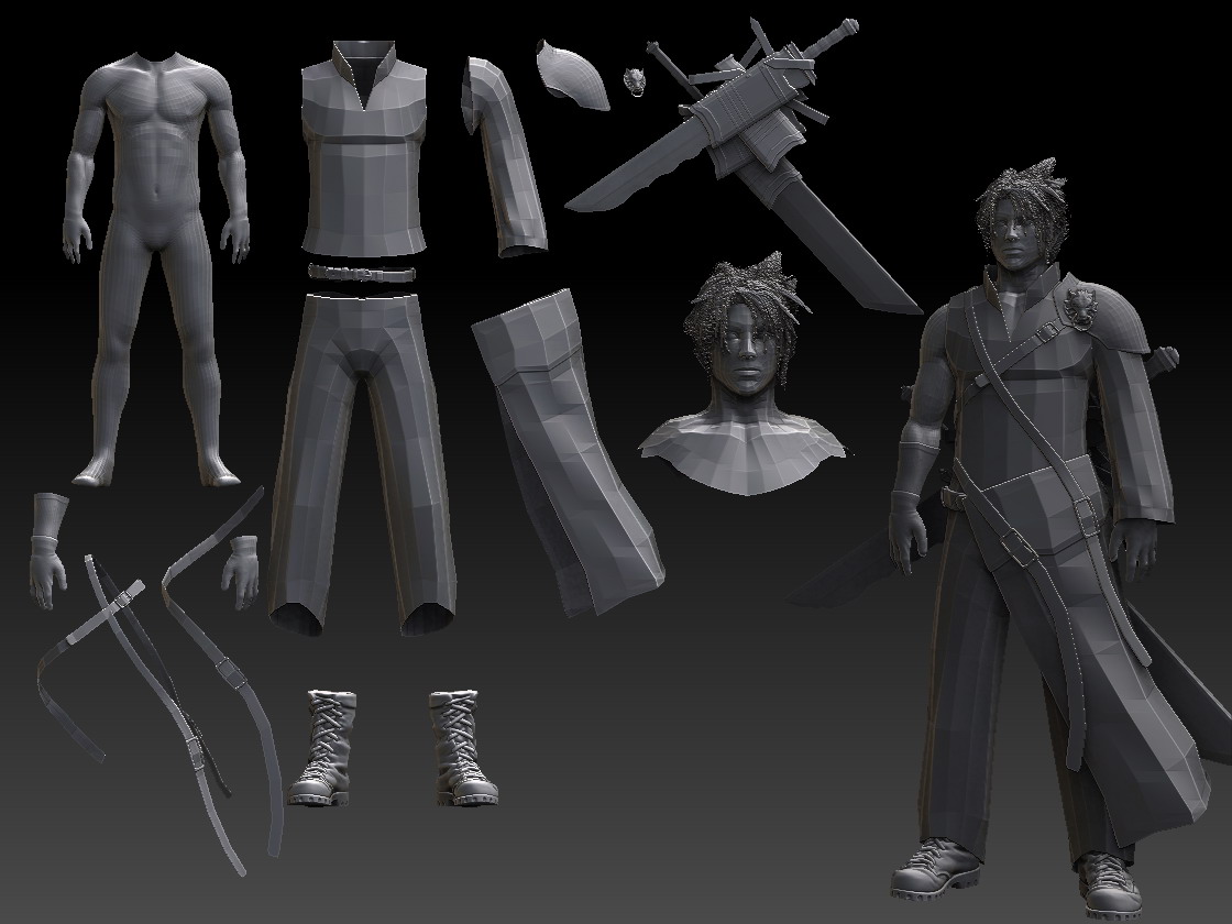 Cloud Strife - ZBrushCentral