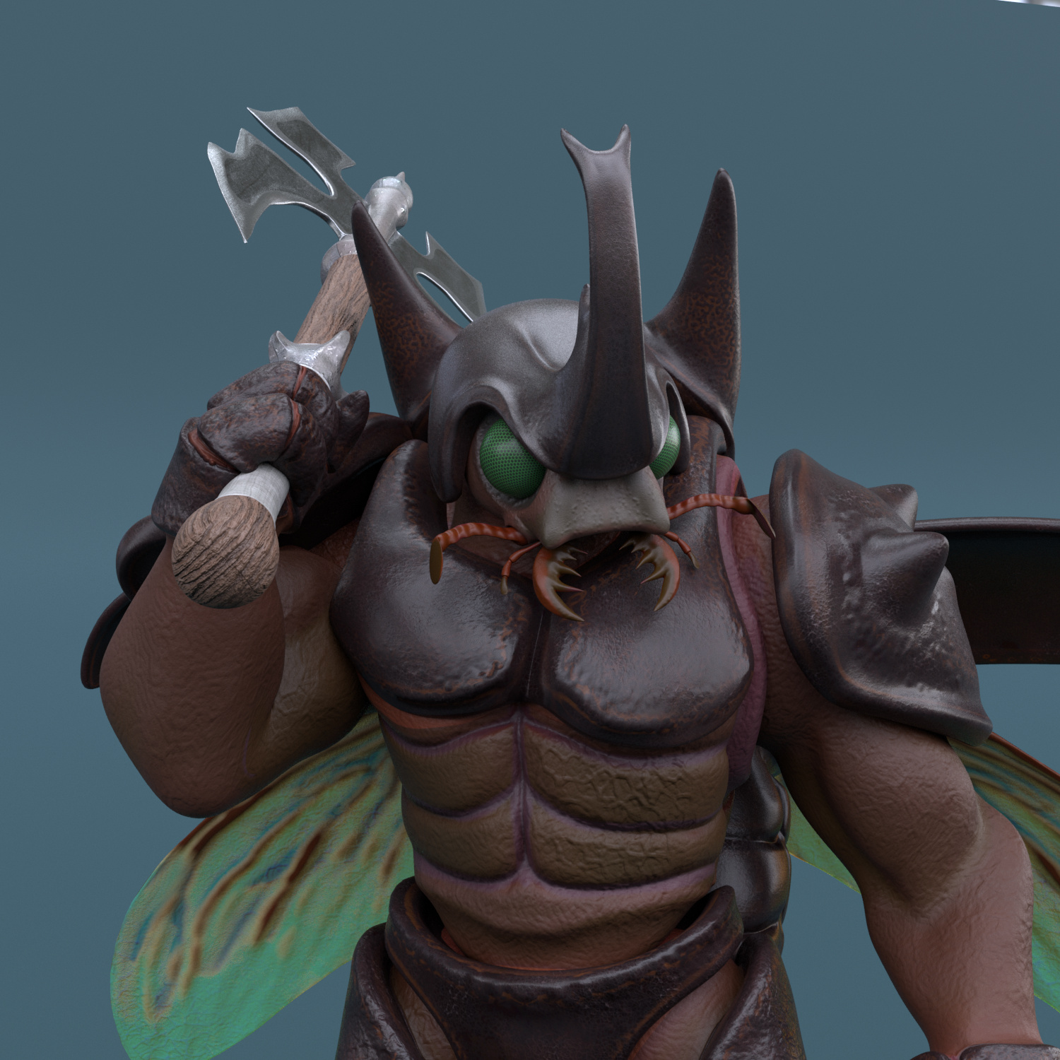 Beetle Warrior - ZBrushCentral