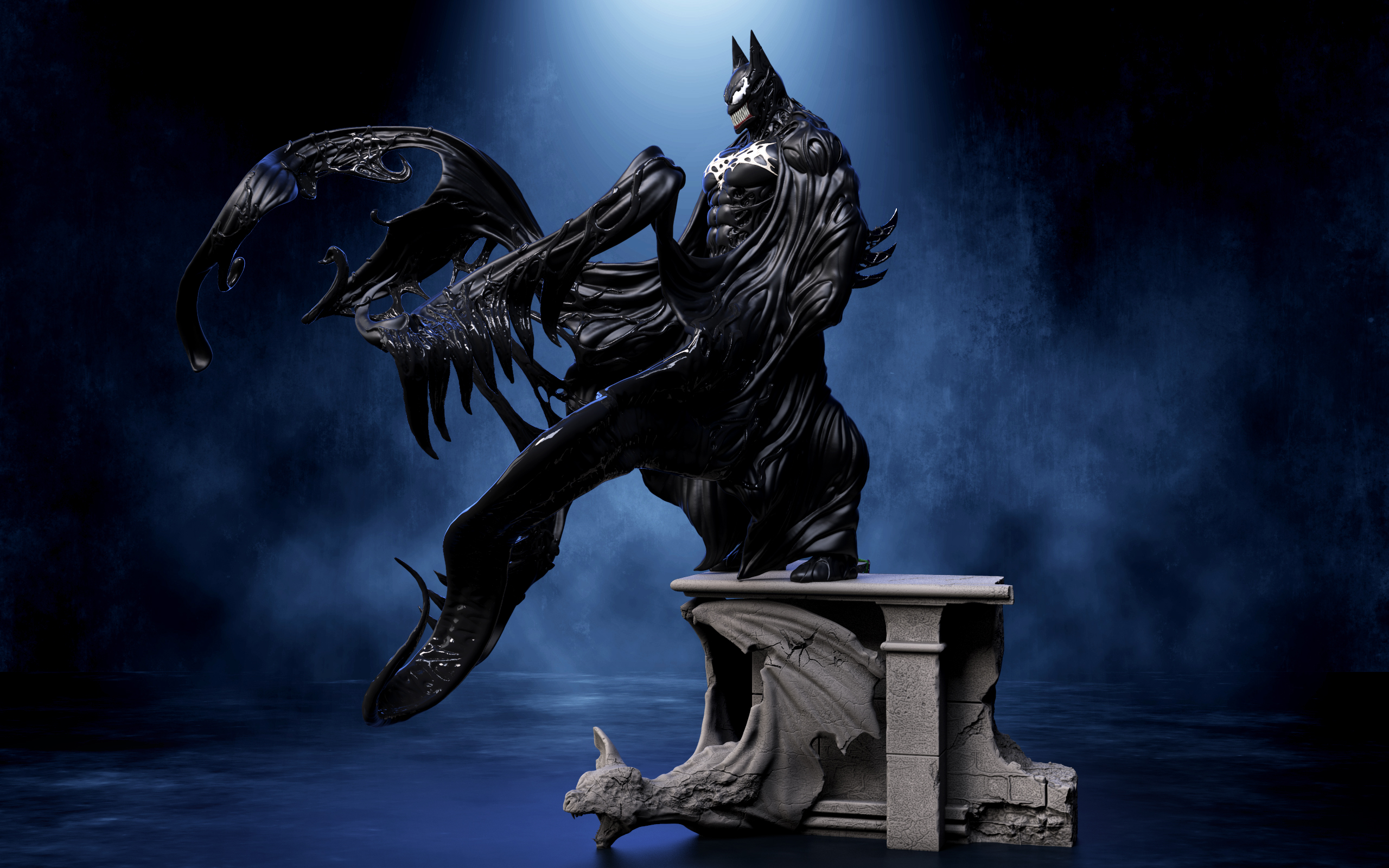 Symbiote Batman - ZBrushCentral