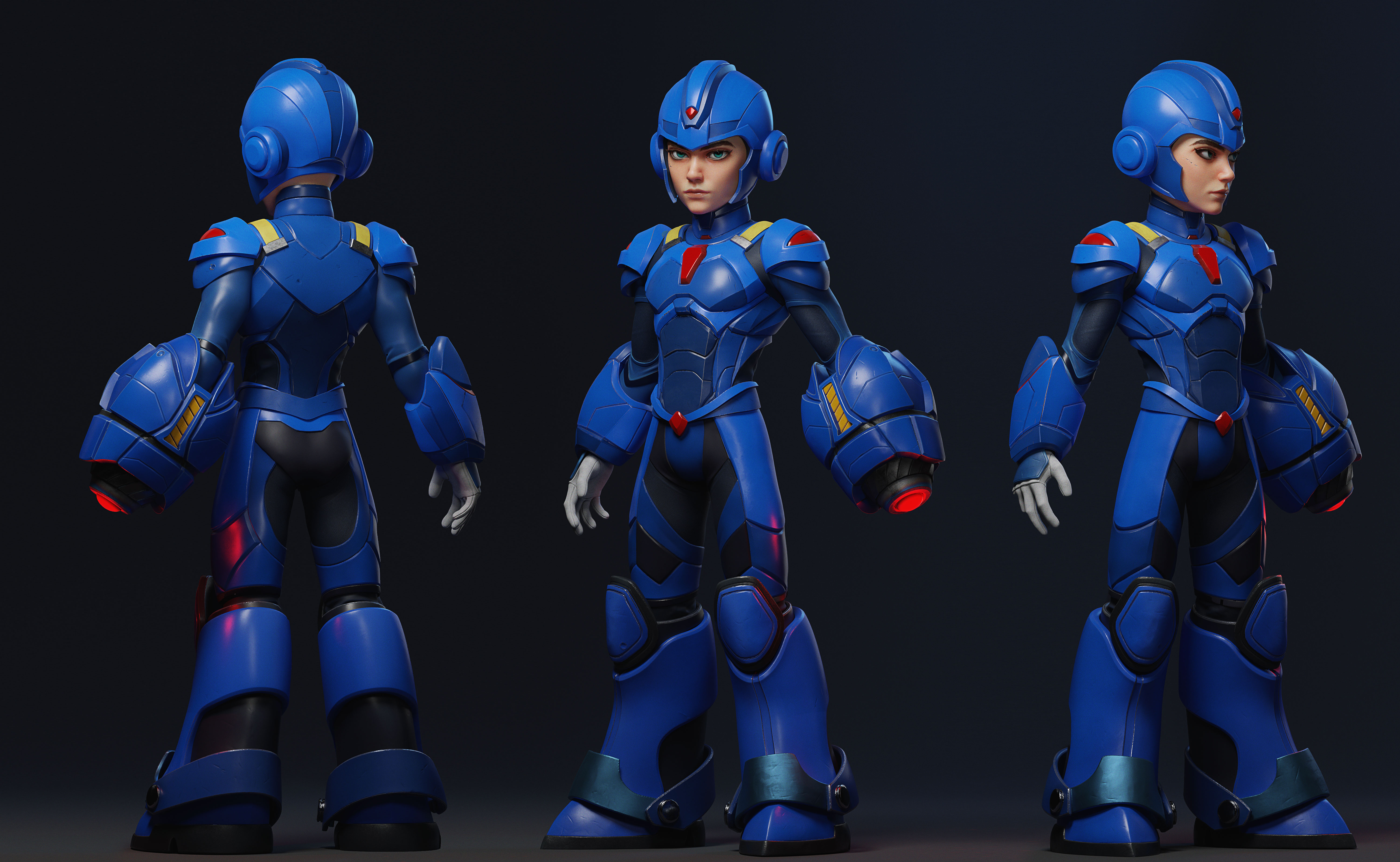 Megaman Redesign - ZBrushCentral