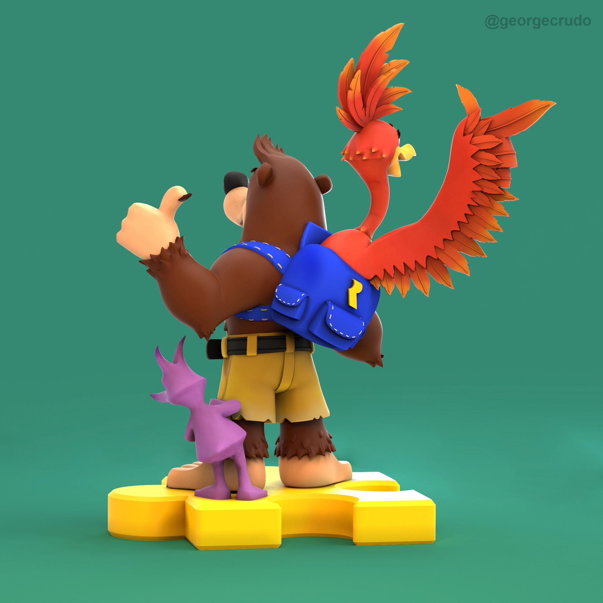 Banjo-Kazooie Remastered Fan Art - ZBrushCentral Banjo-Kazooie Remastered Fan Art - ZBrushCentral